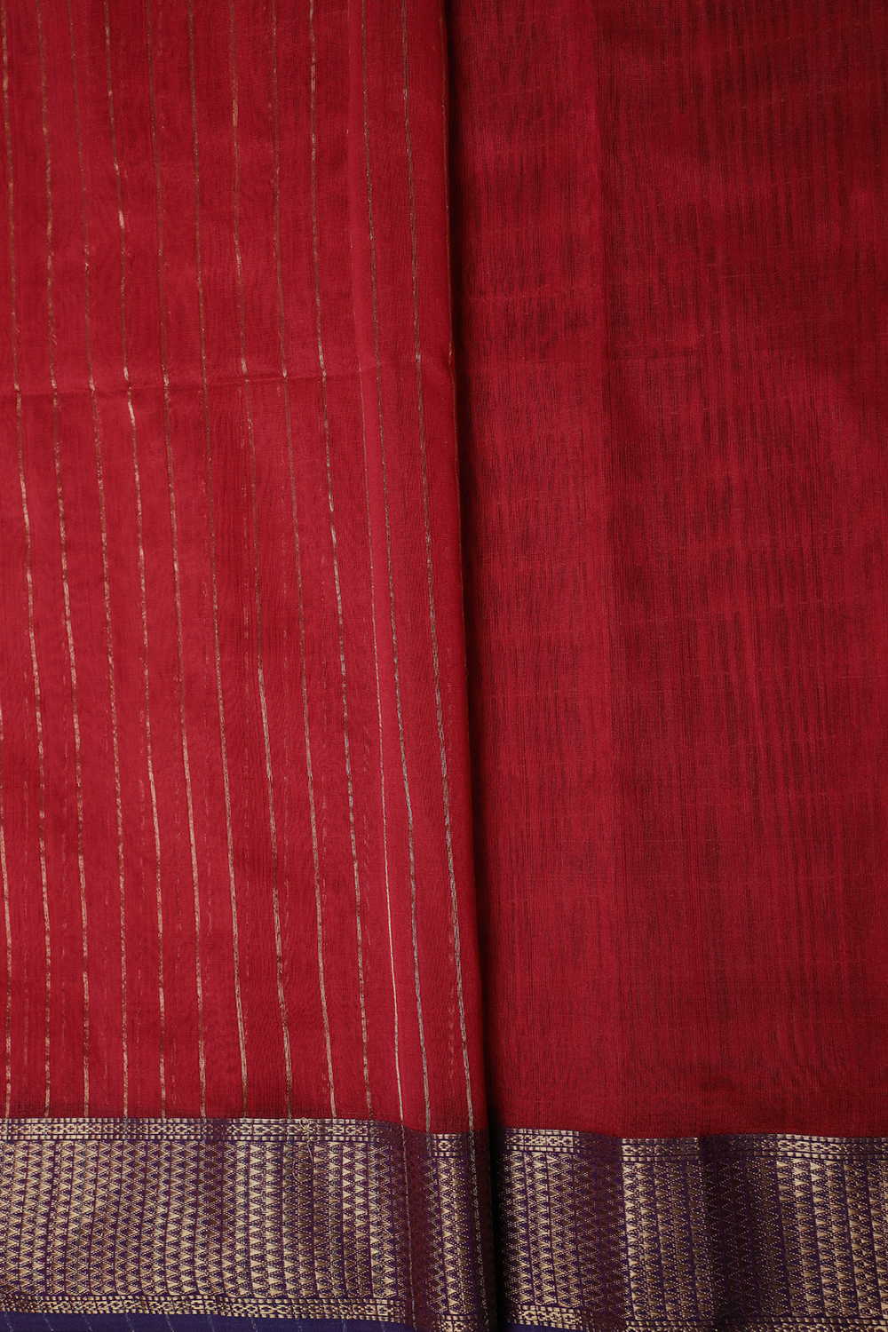 Buy Candy Red Maheshwari Silk Cotton saree at Matkatus