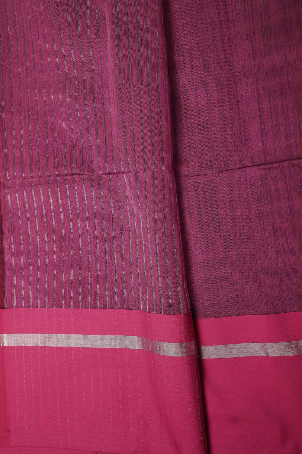 Buy Wild Orchid Pink Maheshwari Silk Cotton saree at Matkatus