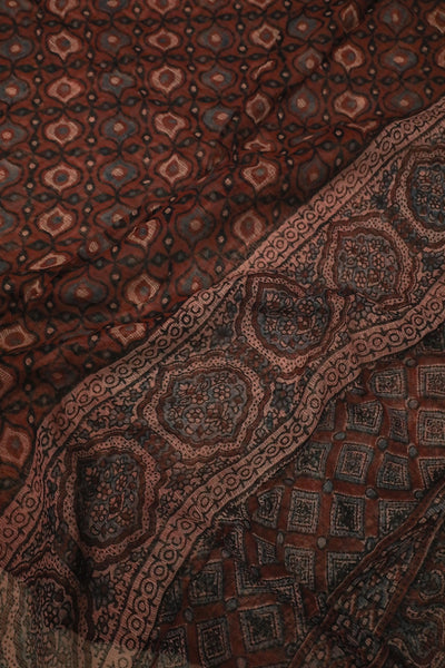 Ajrakh Dupatta - Buy Ajrakh Dupattas in Cotton Block Prints Online ...
