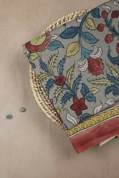 Painted Fabric - Buy Hand Painted Kalamkari Fabric Online In India ...