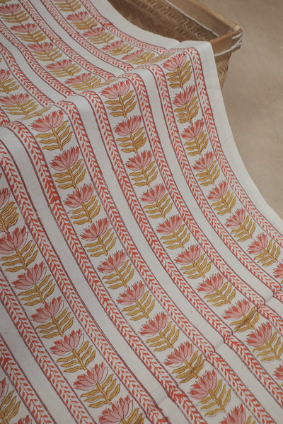 Sanganeri Print Fabric - Hand Block Printed Sanganeri Fabric Online ...