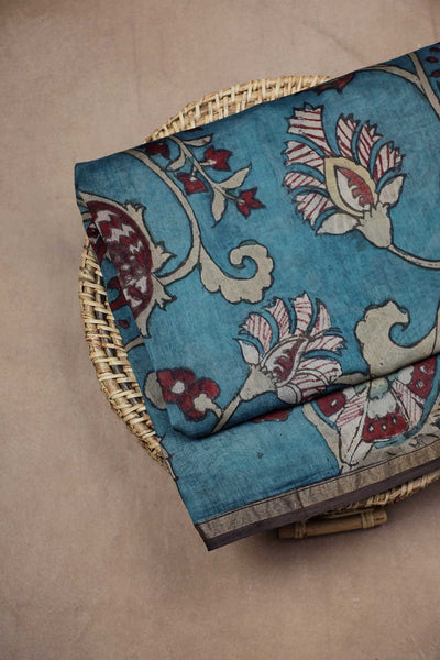 Painted Fabric - Buy Hand Painted Kalamkari Fabric Online In India ...