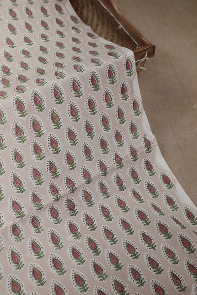 Sanganeri Print Fabric - Hand Block Printed Sanganeri Fabric Online ...