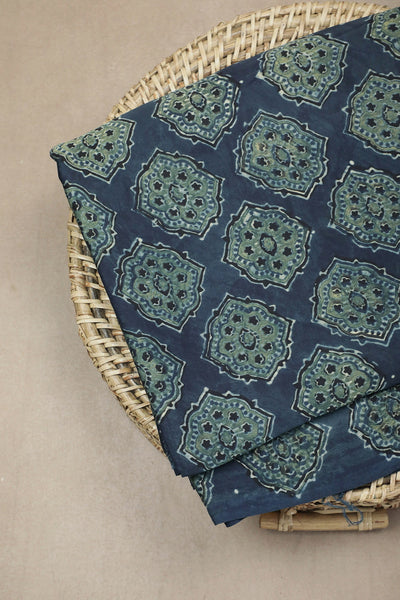 Ajrakh Fabric - Buy Ajrak Hand Block Print Fabric Online - Matkatus