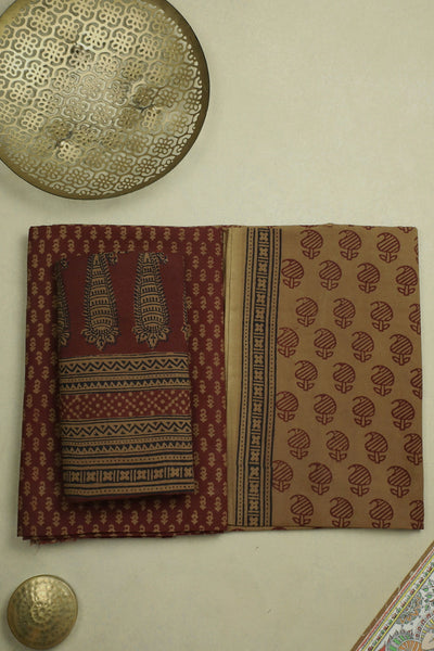 Bagh Print Suits - Buy Hand Block Printed Bagh Suit online at Matkatus